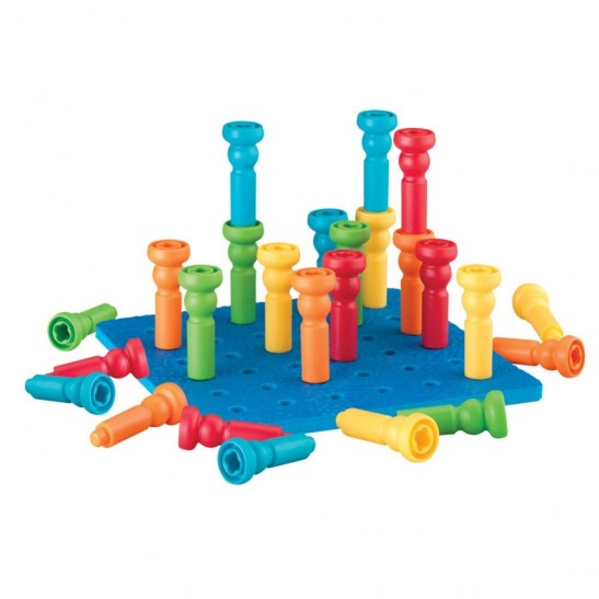Buy Tall-Stacker™ Pegs & Pegboard Set | Child Ed